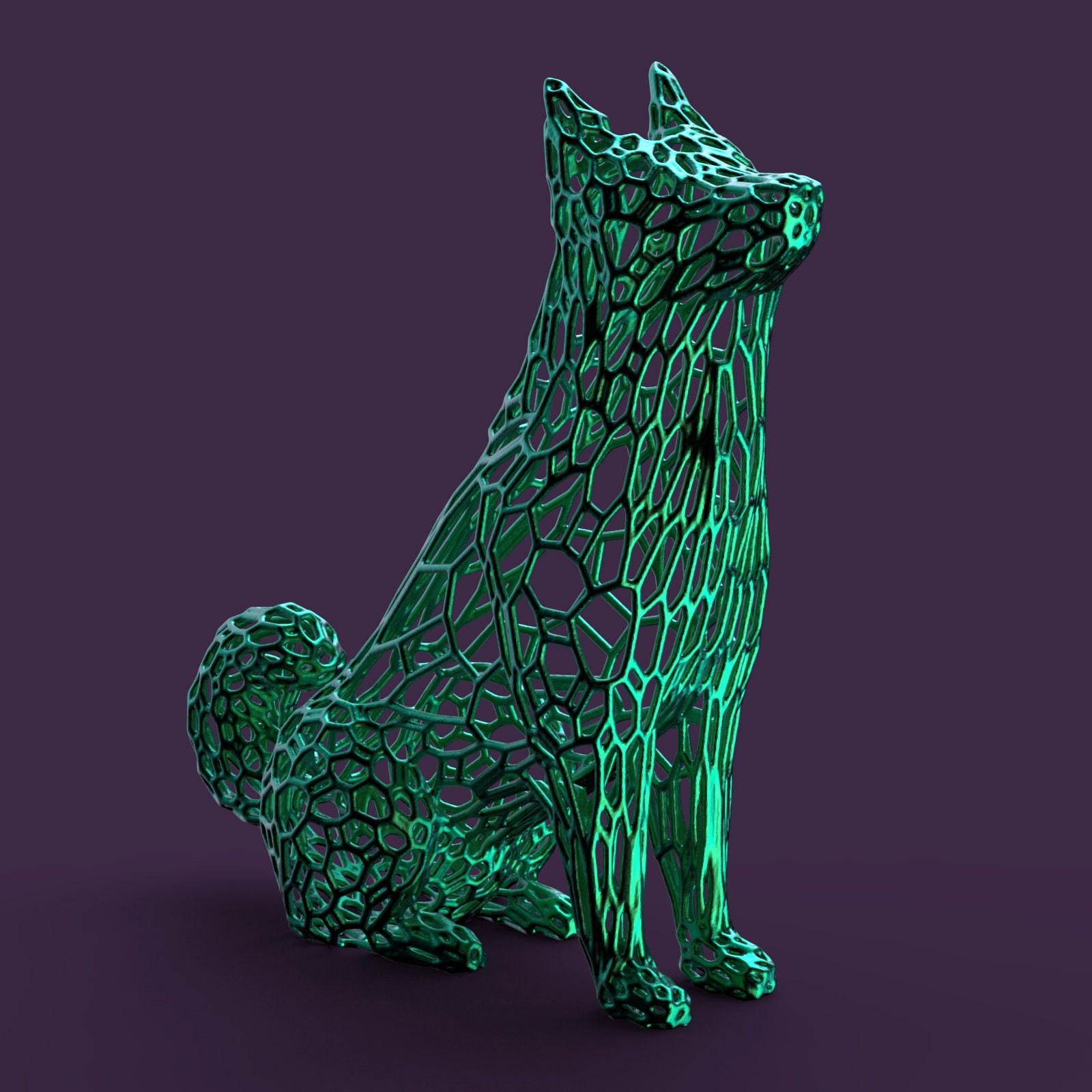 Dog Voronoi Style STL Digital File for 3D Printing - Etsy