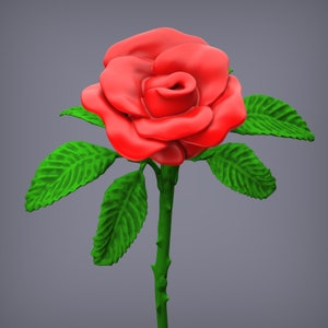 Rose Stl Digital File for 3D Printing - Etsy