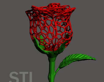 Rose Stl Digital File for 3D Printing - Etsy