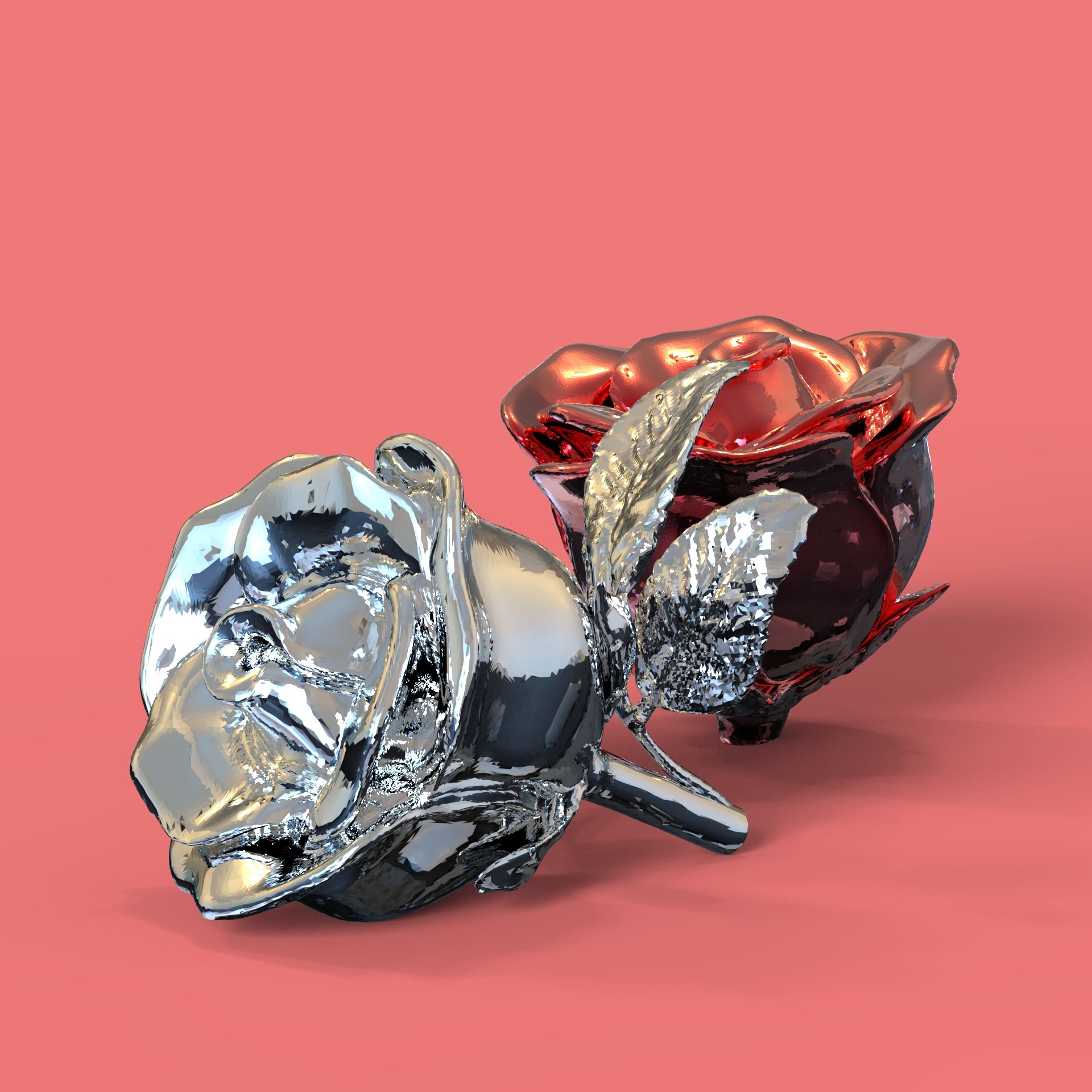 Rose 3D Print File, 3d Printing Model, DIY Valentine's Day Gift, Room ...