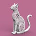 Cat in Voronoi Style STL Digital File for 3D Printing - Etsy