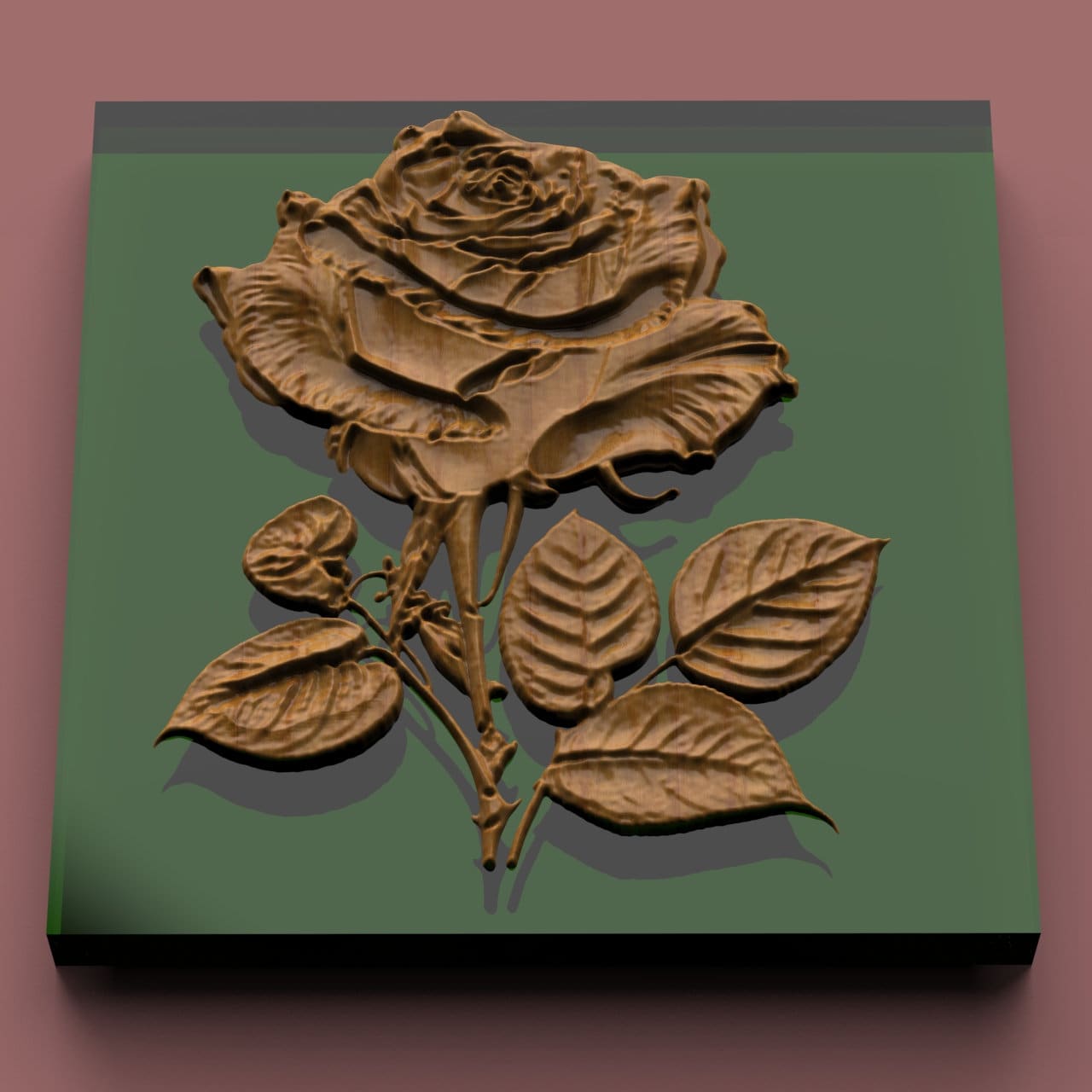 Rose Stl Digital File for CNC or 3D Printing - Etsy