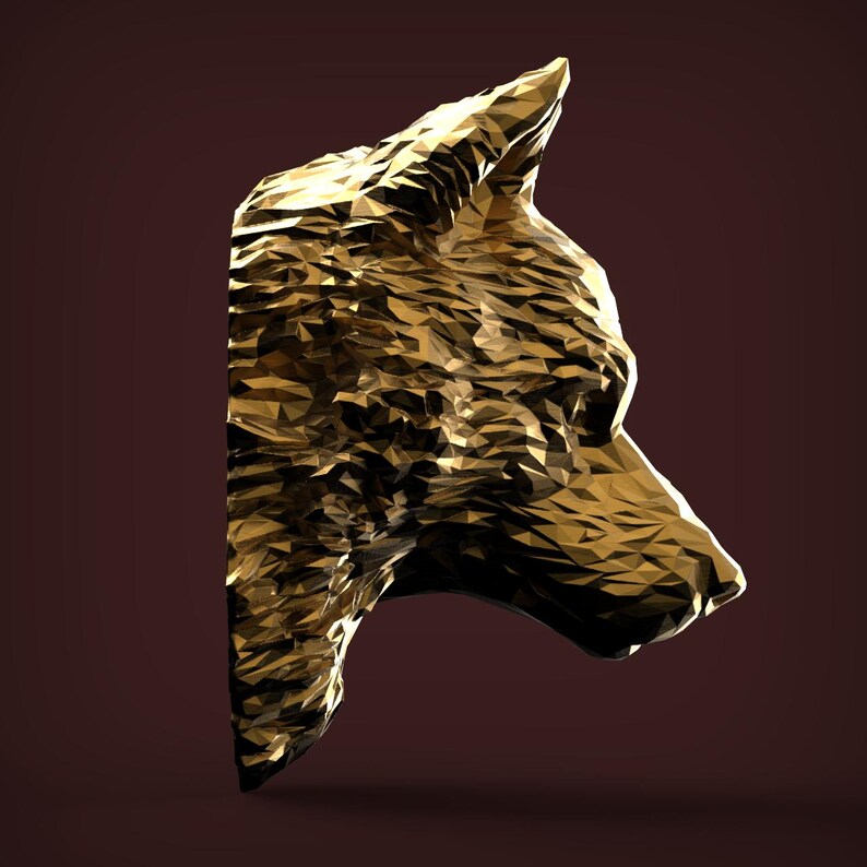 Wolf Head Wall Panel STL Digital File for 3D Printing - Etsy