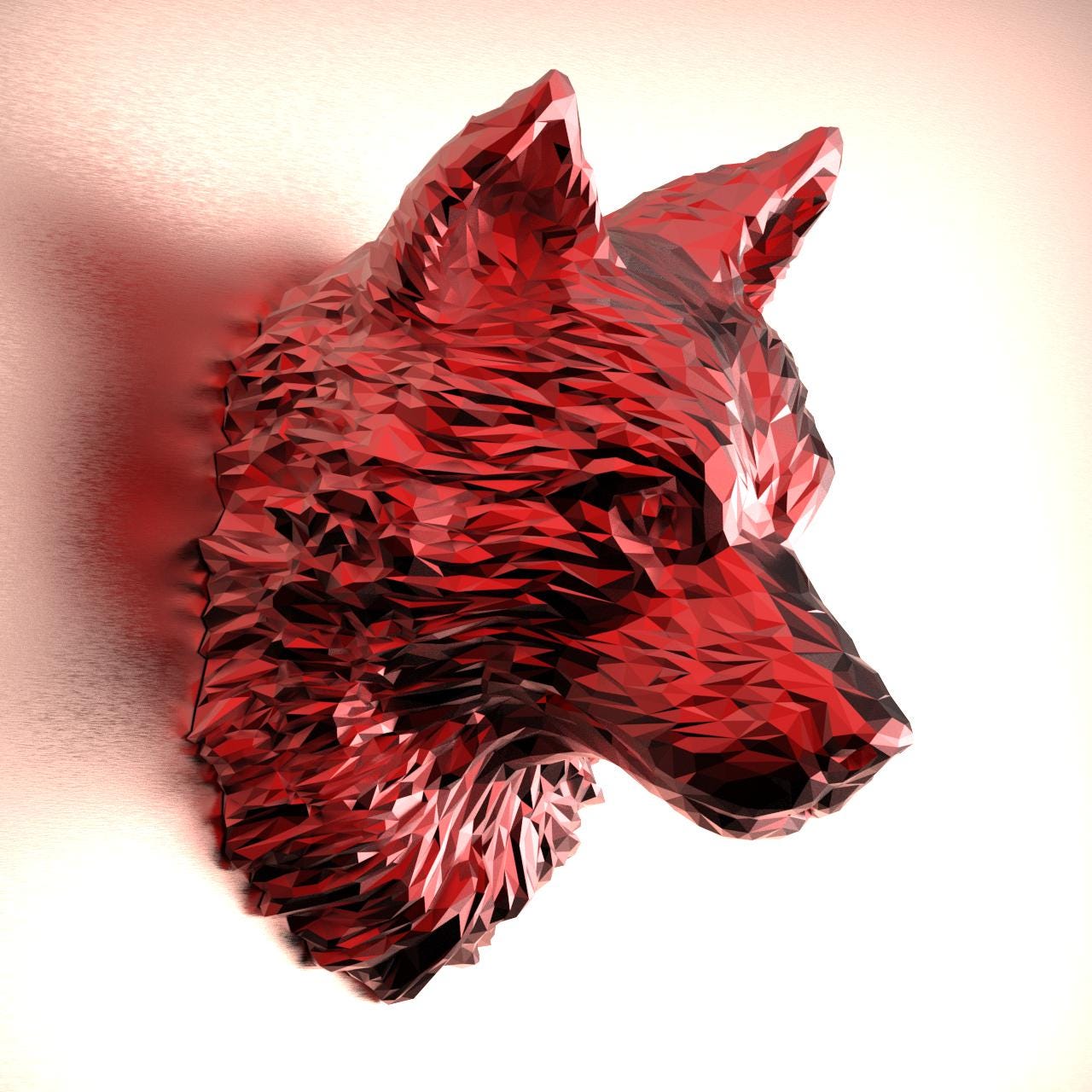 Wolf Head Wall Panel STL Digital File for 3D Printing - Etsy