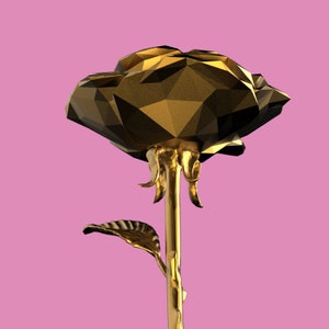 Open Rose Stl Digital File for 3D Printing - Etsy