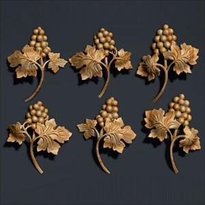 Bunch of Grapes Vine Decor Elements - Etsy