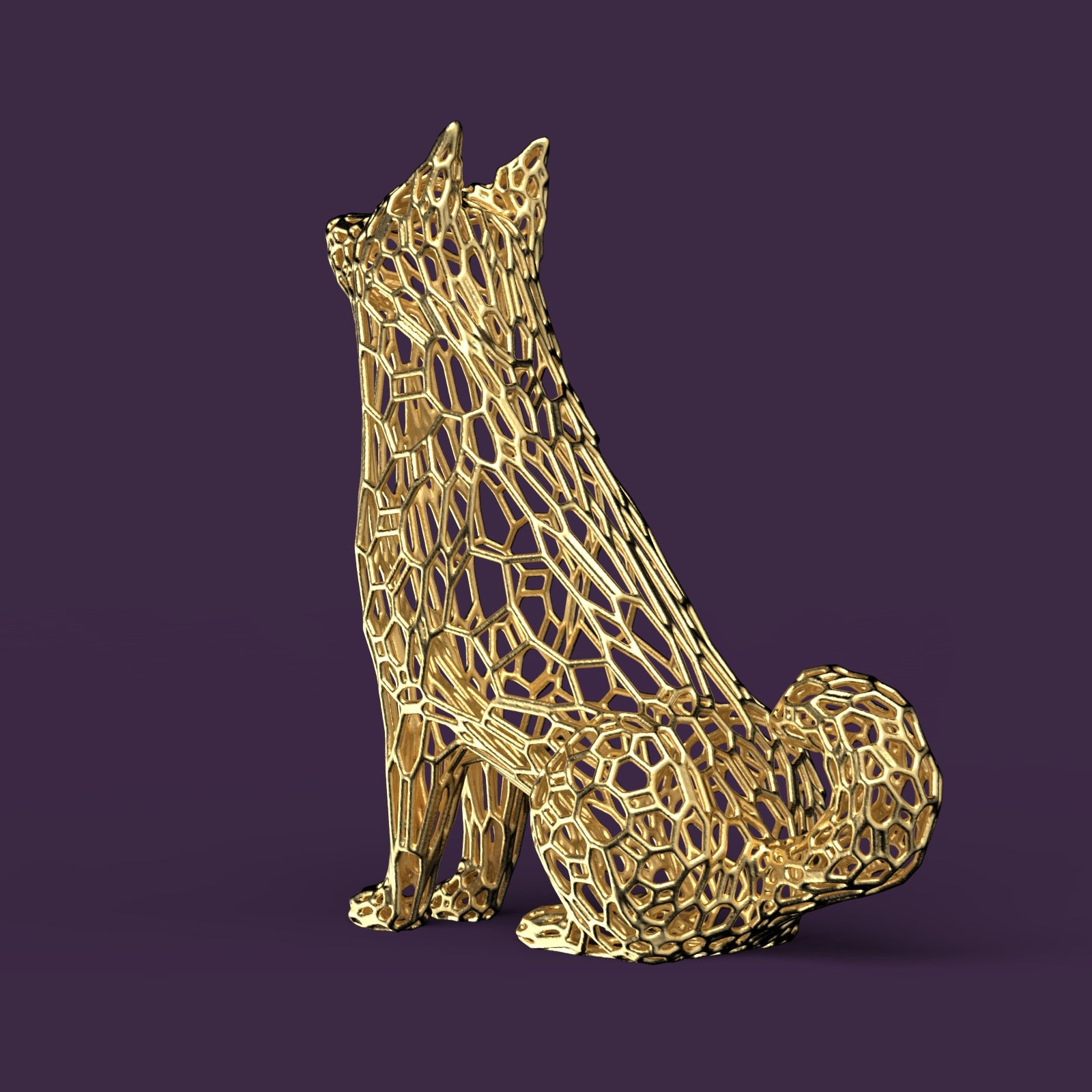 Dog Voronoi Style STL Digital File for 3D Printing - Etsy