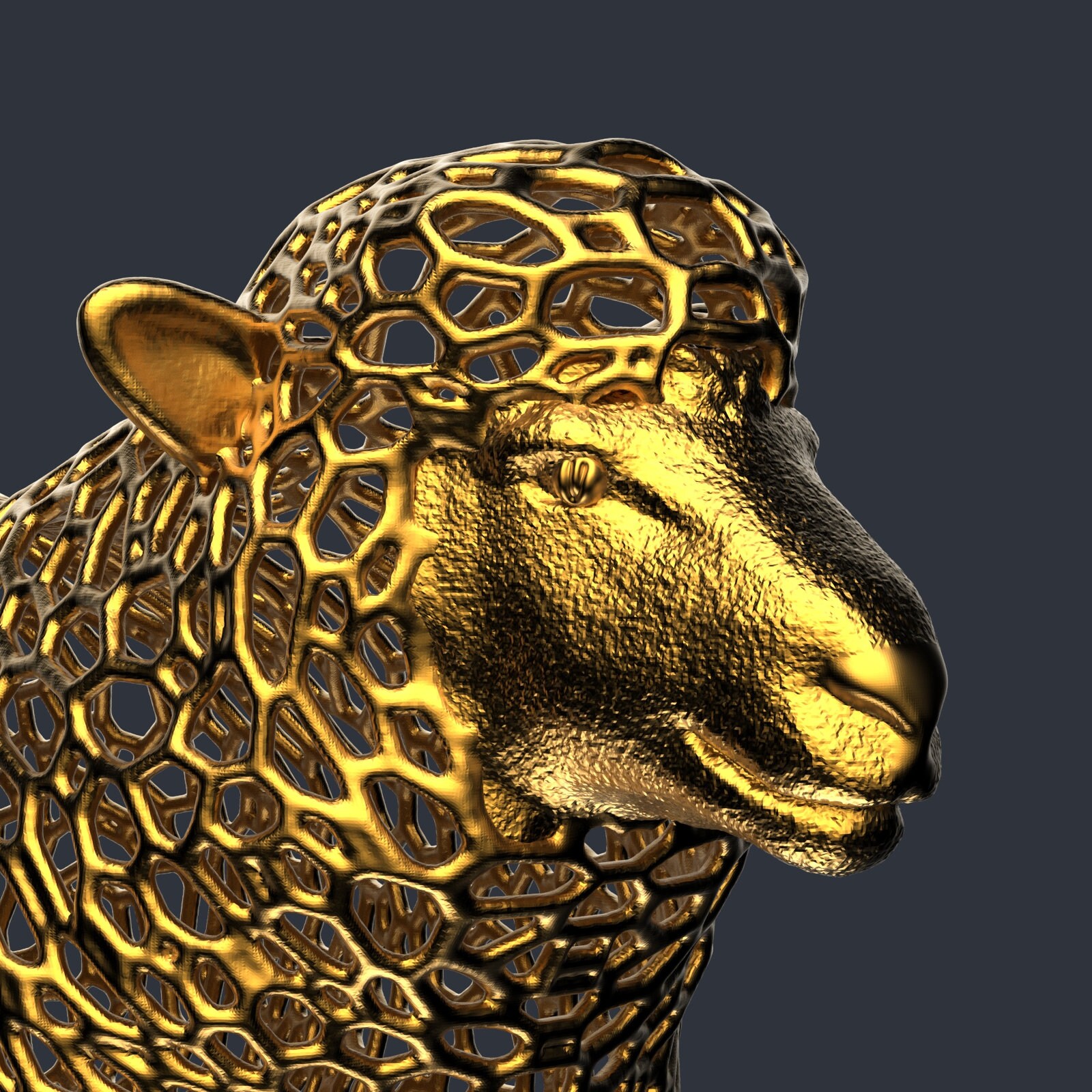 Sheep in Voronoi Style STL Digital File for 3D Printer - Etsy