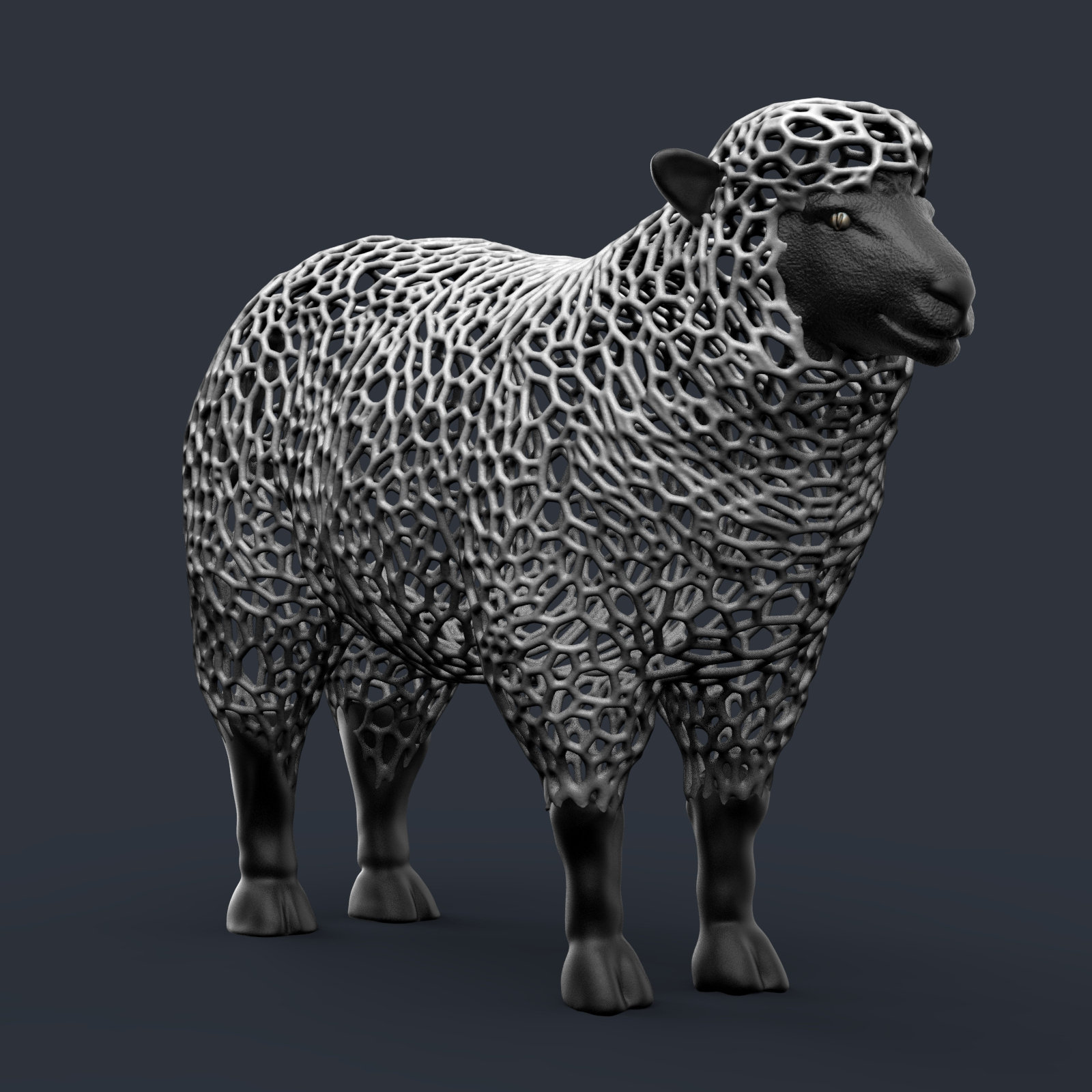 Sheep in Voronoi Style STL Digital File for 3D Printer - Etsy