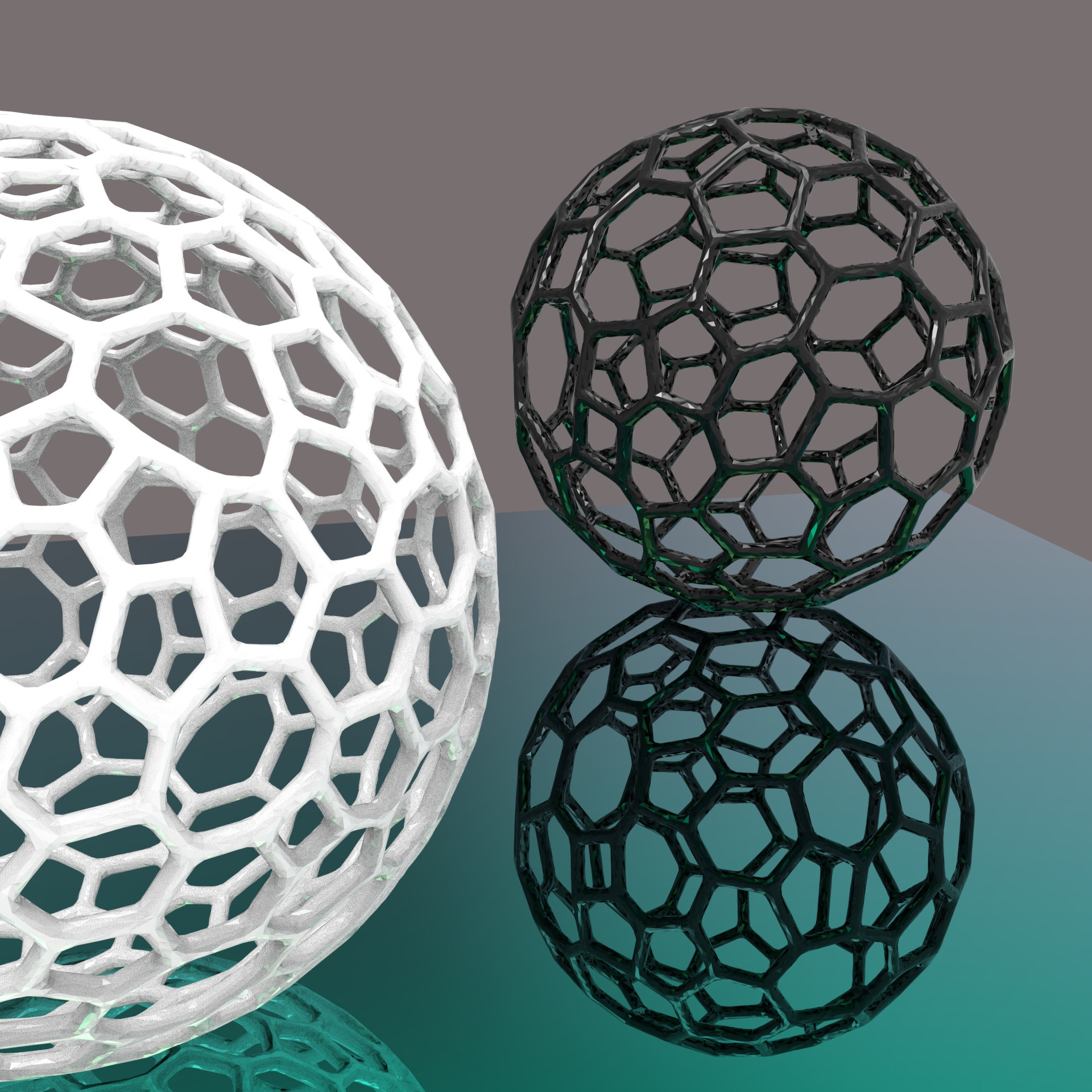 2 Sphere Voronoi Style Stl Digital File for 3D Printing - Etsy