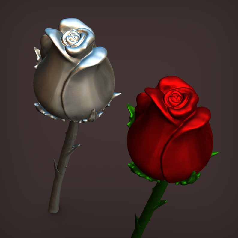 Rose Stl Digital File for 3D Printing - Etsy