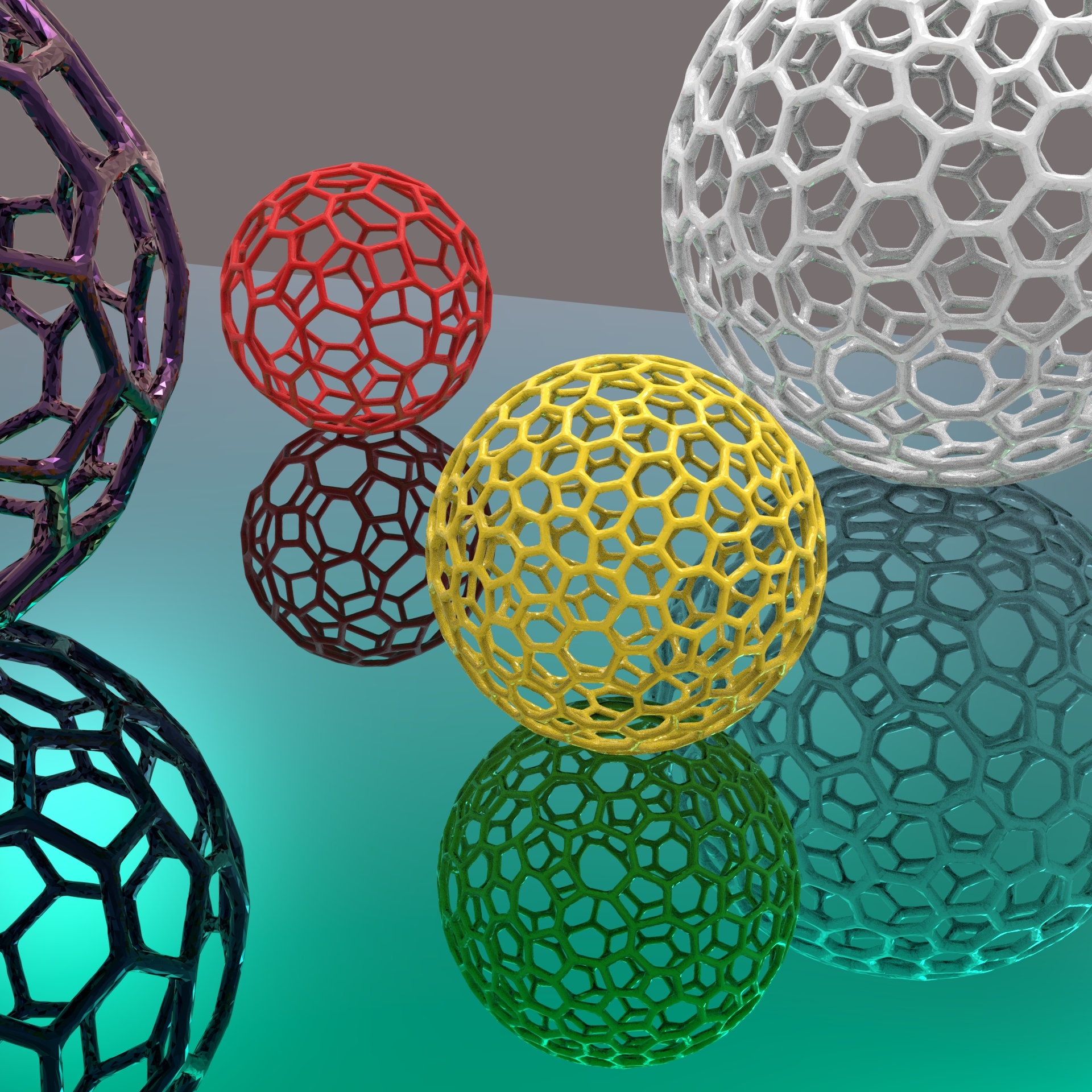 2 Sphere Voronoi Style Stl Digital File for 3D Printing - Etsy