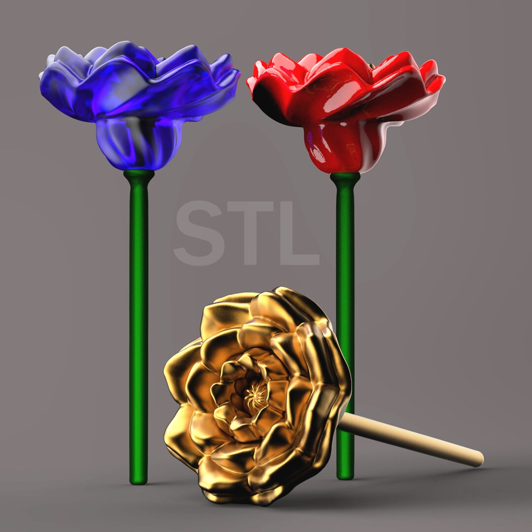 Lotus Flower in Low Poly Style STL Digital File for 3D Printing - Etsy