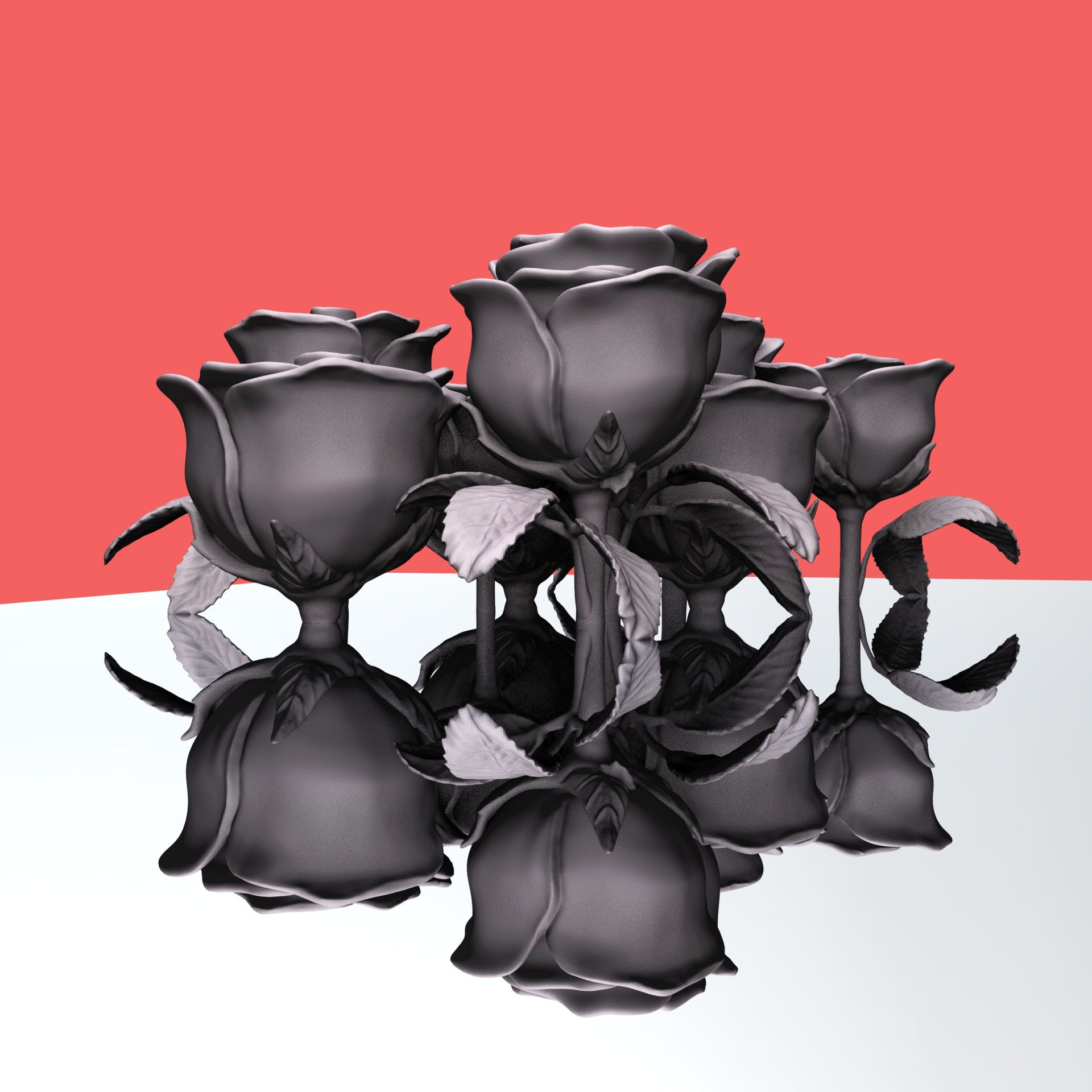 Rose 3D Print File, 3d Printing Model, DIY Valentine's Day Gift, Room ...