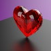 Heart in 3d Low Poly Style Stl - Etsy