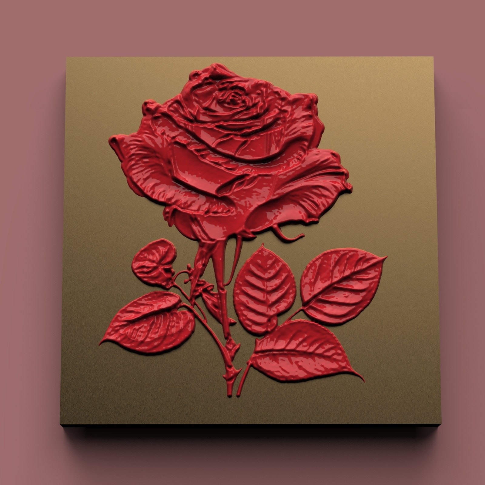 Rose Stl Digital File for CNC or 3D Printing - Etsy