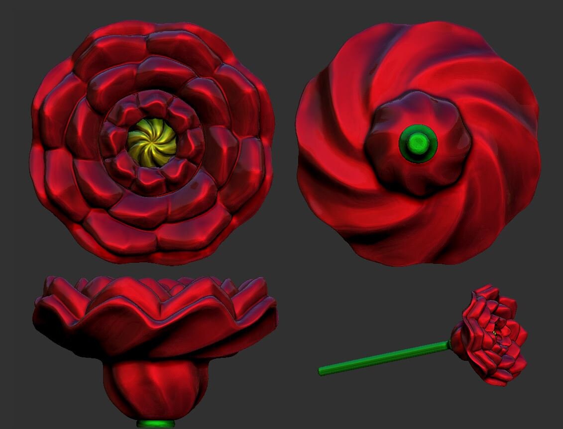 Lotus Flower in Low Poly Style STL Digital File for 3D Printing - Etsy