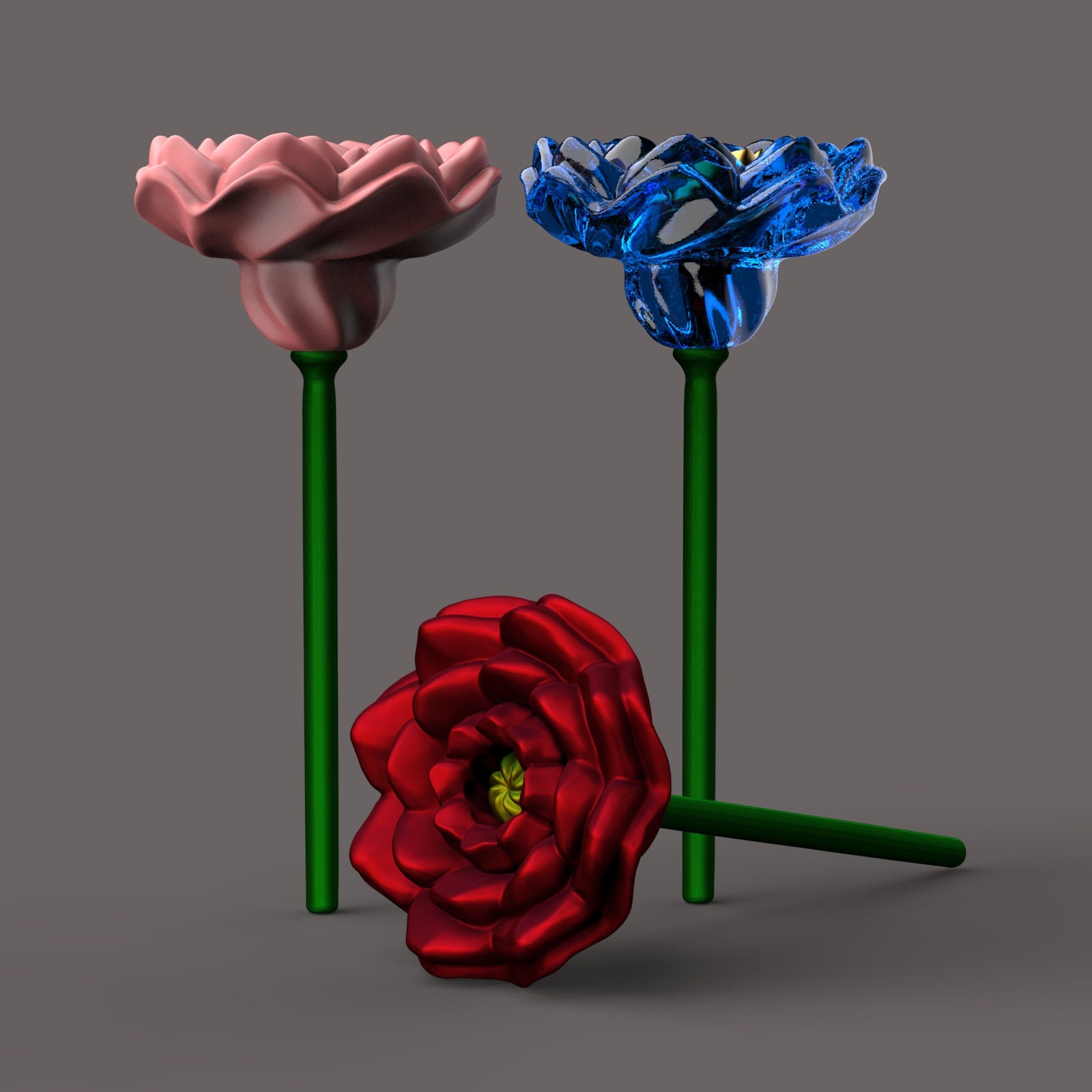 Lotus Flower in Low Poly Style STL Digital File for 3D Printing - Etsy
