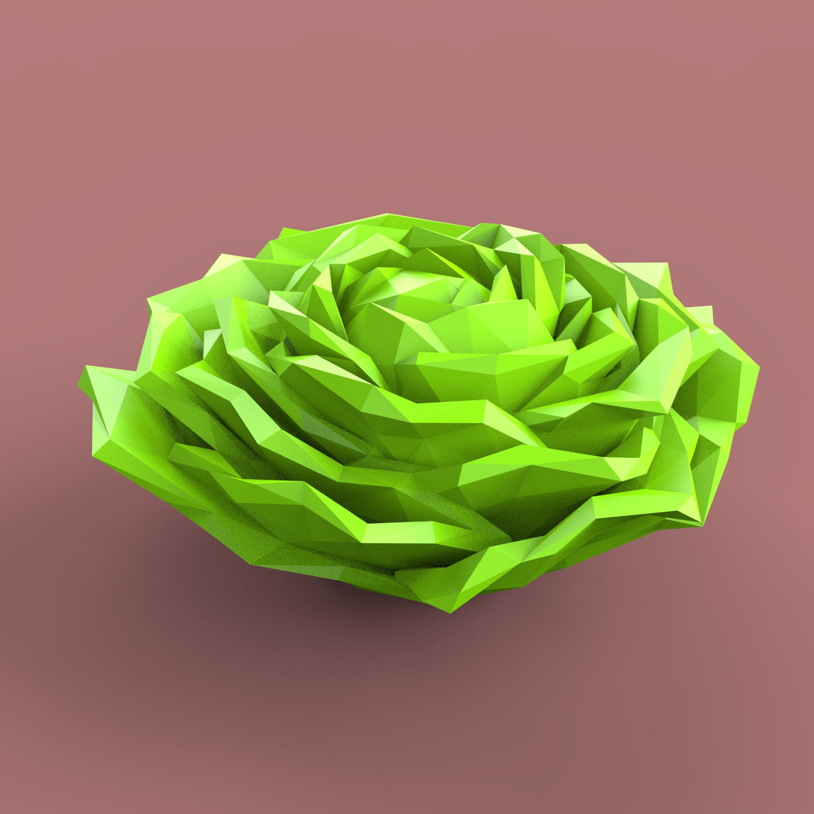 Rosebud in Low Poly Style STL Digital File for 3D Printing - Etsy
