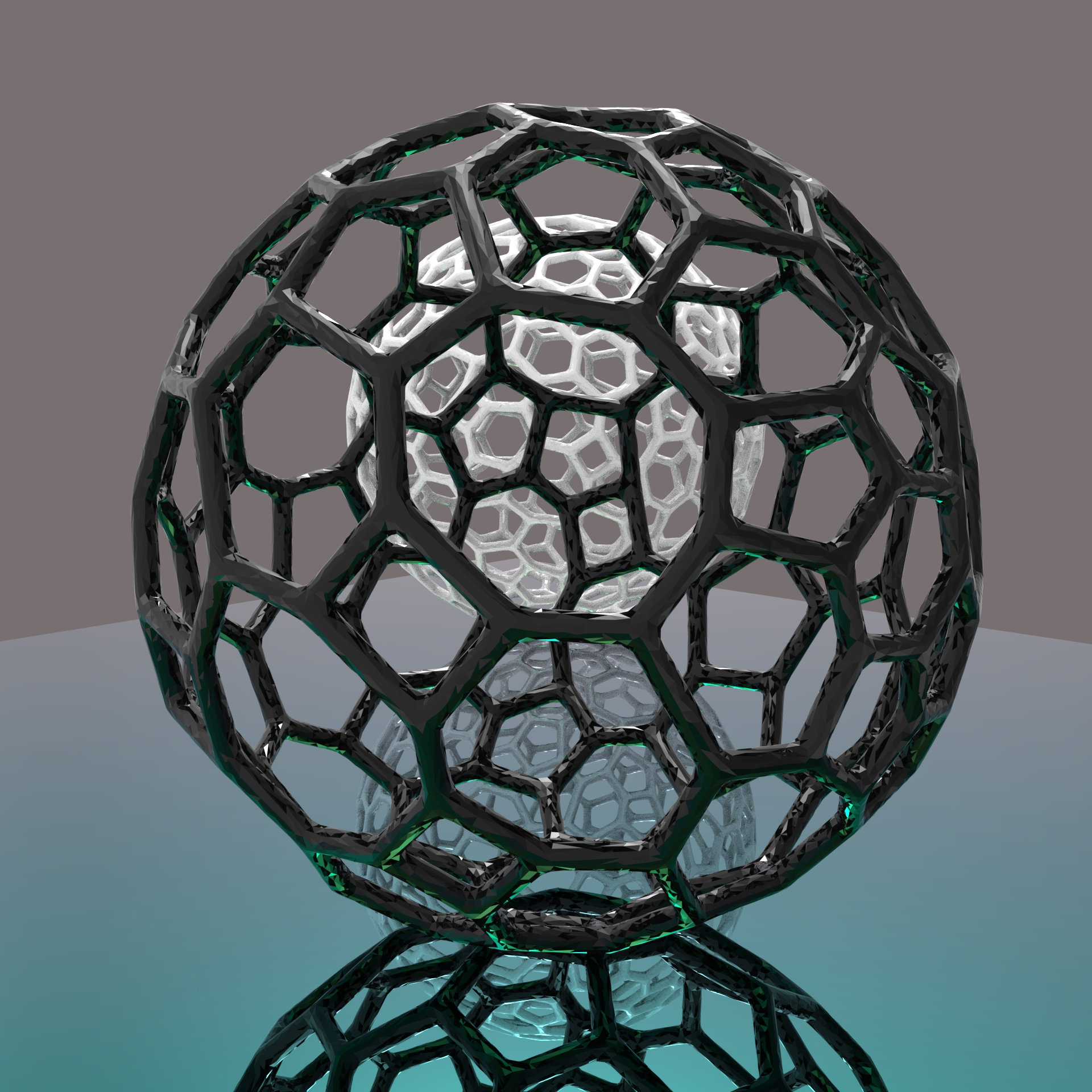 2 Sphere Voronoi Style Stl Digital File for 3D Printing - Etsy