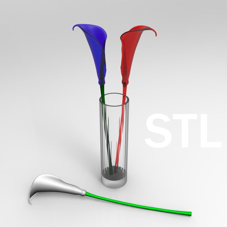 Kala Lily Flower STL Digital File for 3D Printing - Etsy