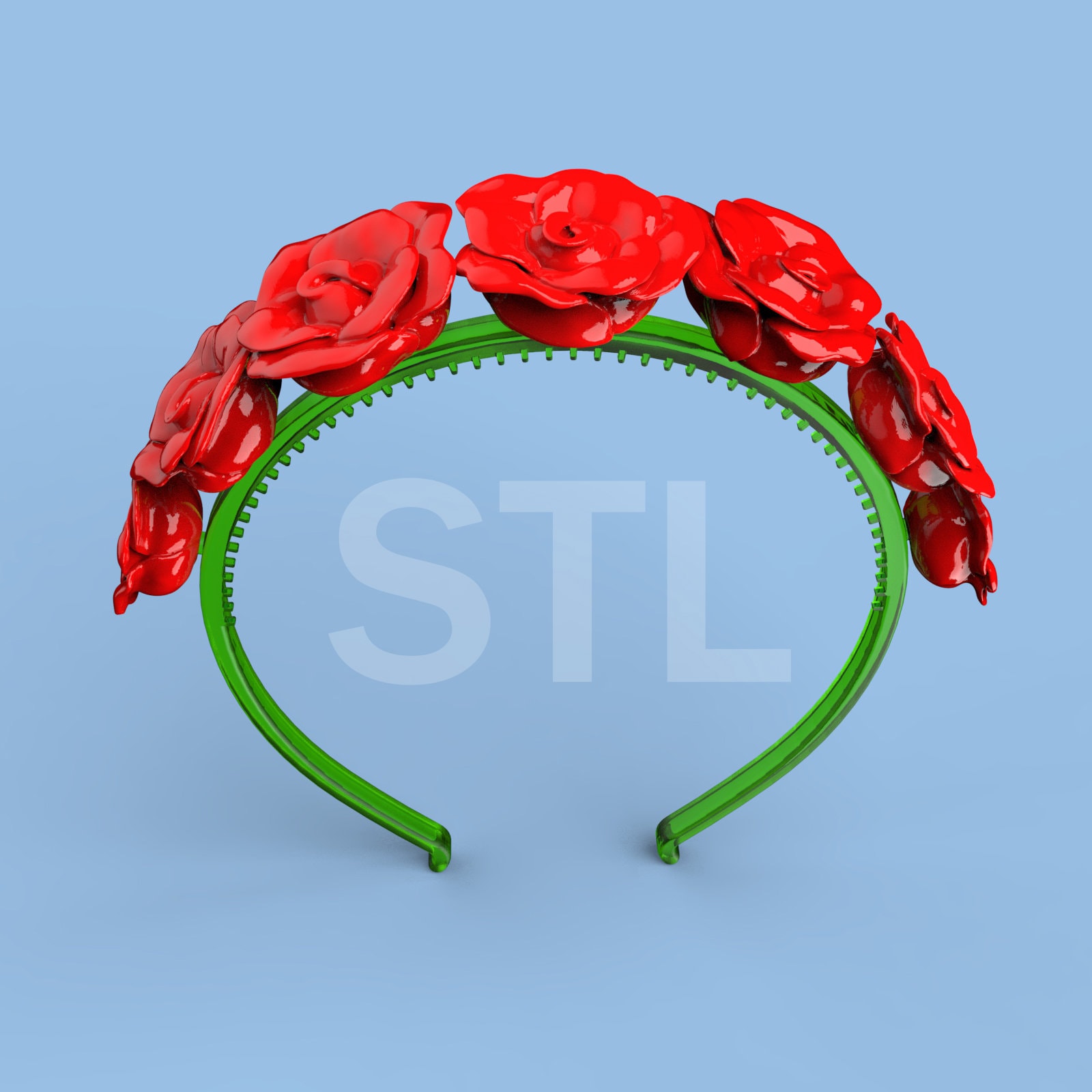 Rose Headband STL Digital File for 3D Printing - Etsy
