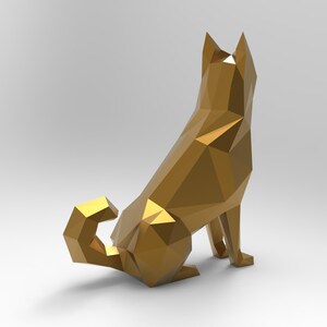 Dog Low Poly STL Digital File for 3D Printing - Etsy