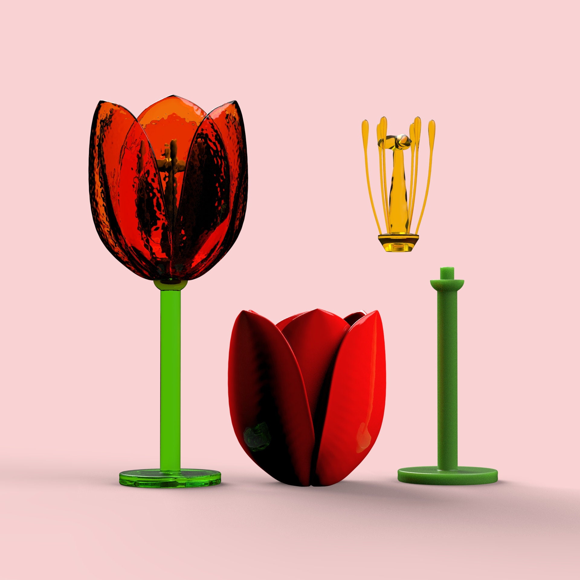 3D Printing Tulip Stl Digital File - Etsy