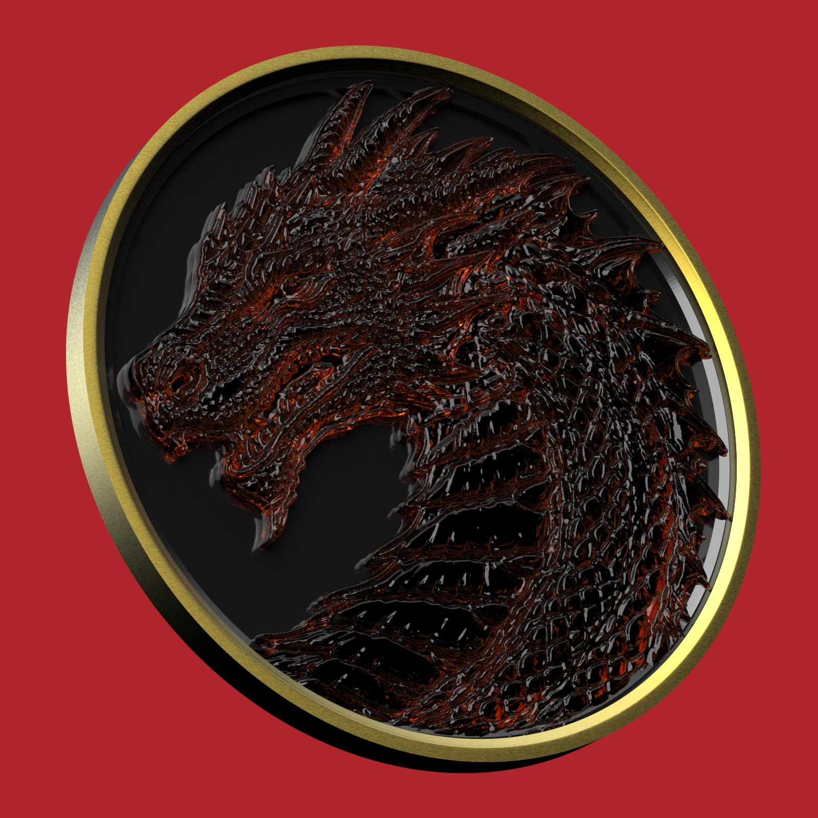 Red Dragon Stl Digital File for CNC Machine or 3D Printing - Etsy