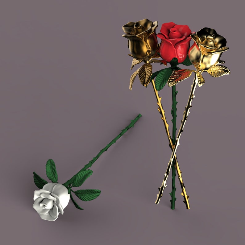 Rose Stl Digital File for 3D Printing - Etsy UK