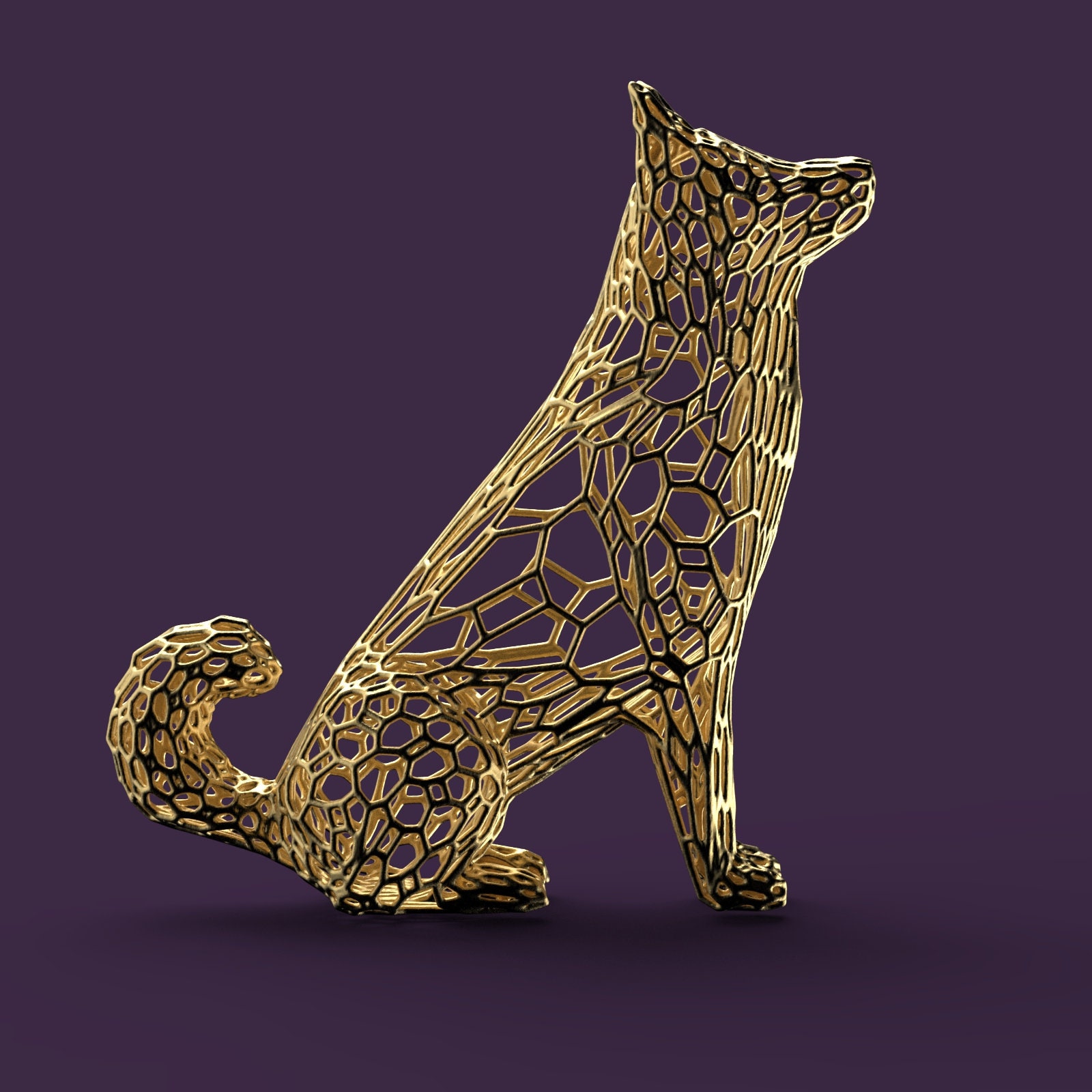 Dog Voronoi Style STL Digital File for 3D Printing - Etsy