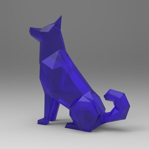 Dog Low Poly STL Digital File for 3D Printing - Etsy