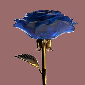 Open Rose Stl Digital File for 3D Printing - Etsy