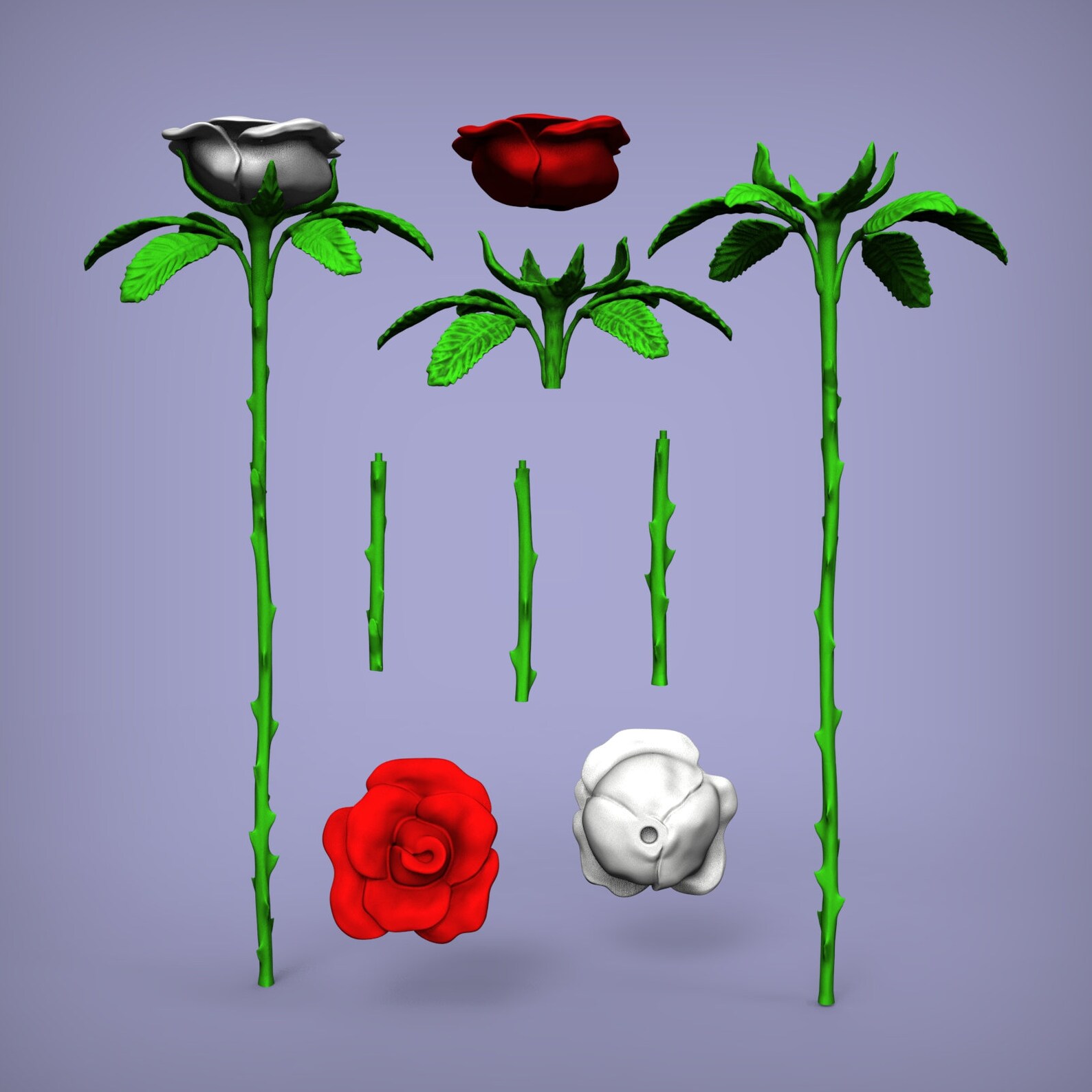 Rose Stl Digital File for 3D Printing - Etsy