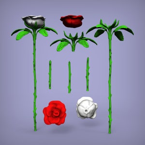 Rose Stl Digital File for 3D Printing - Etsy