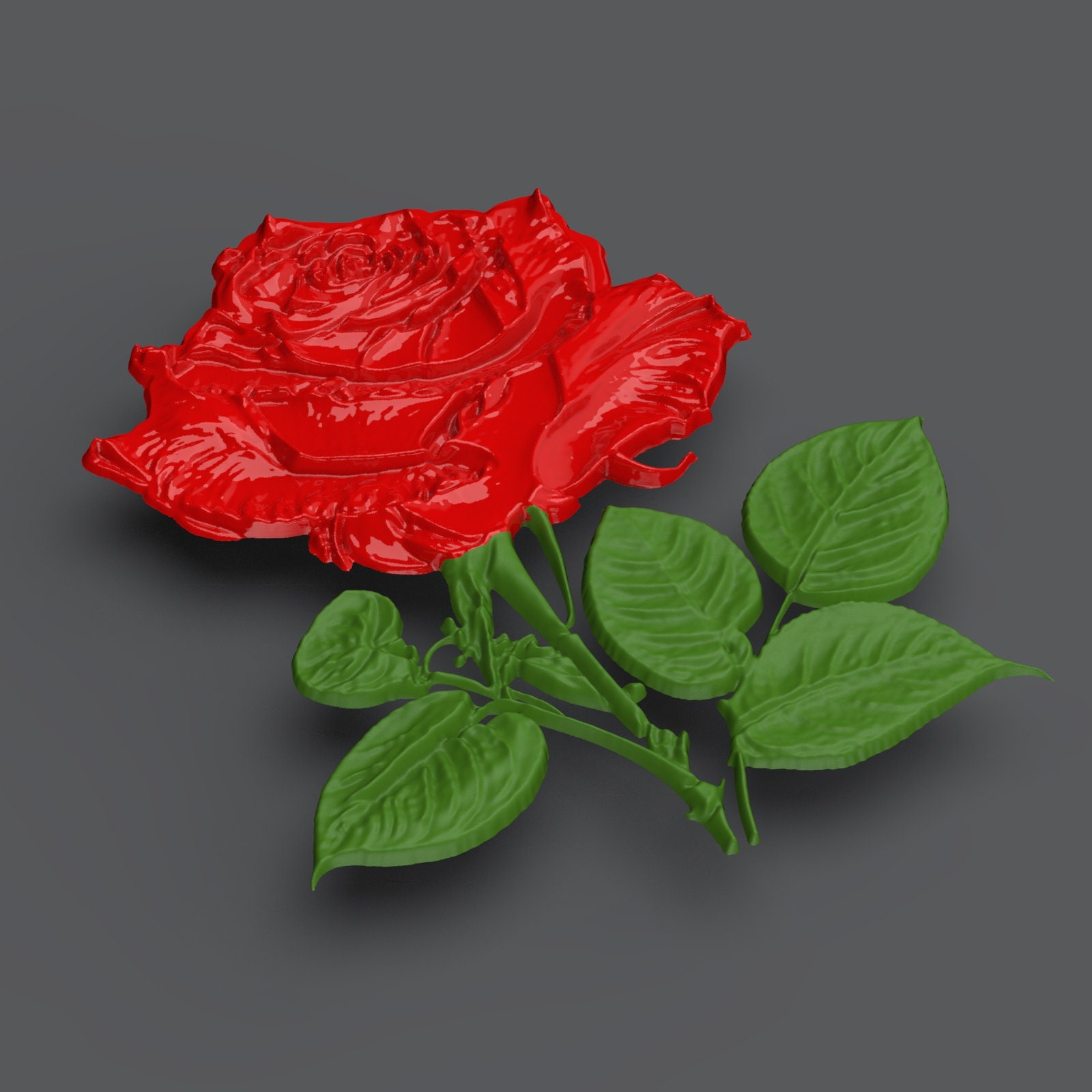 Rose Stl Digital File for CNC or 3D Printing - Etsy