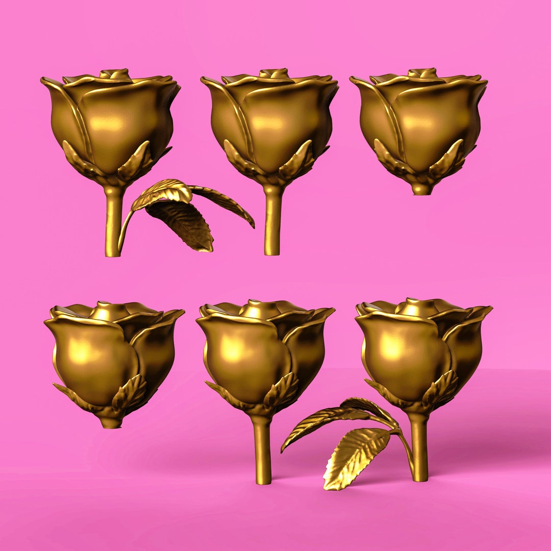 Rose 3D Print File, 3d Printing Model, DIY Valentine's Day Gift, Room ...