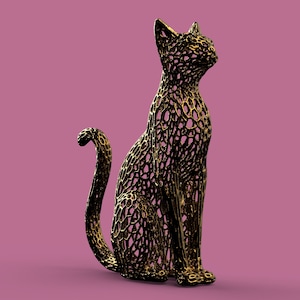 Cat in Voronoi Style STL Digital File for 3D Printing - Etsy