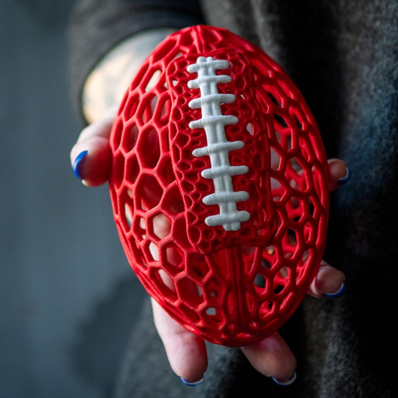 American Football Ball Voronoi Style STL Digital File for 3D Printing ...