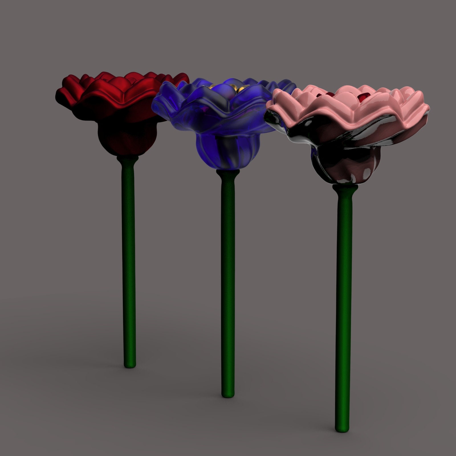 Lotus Flower in Low Poly Style STL Digital File for 3D Printing - Etsy