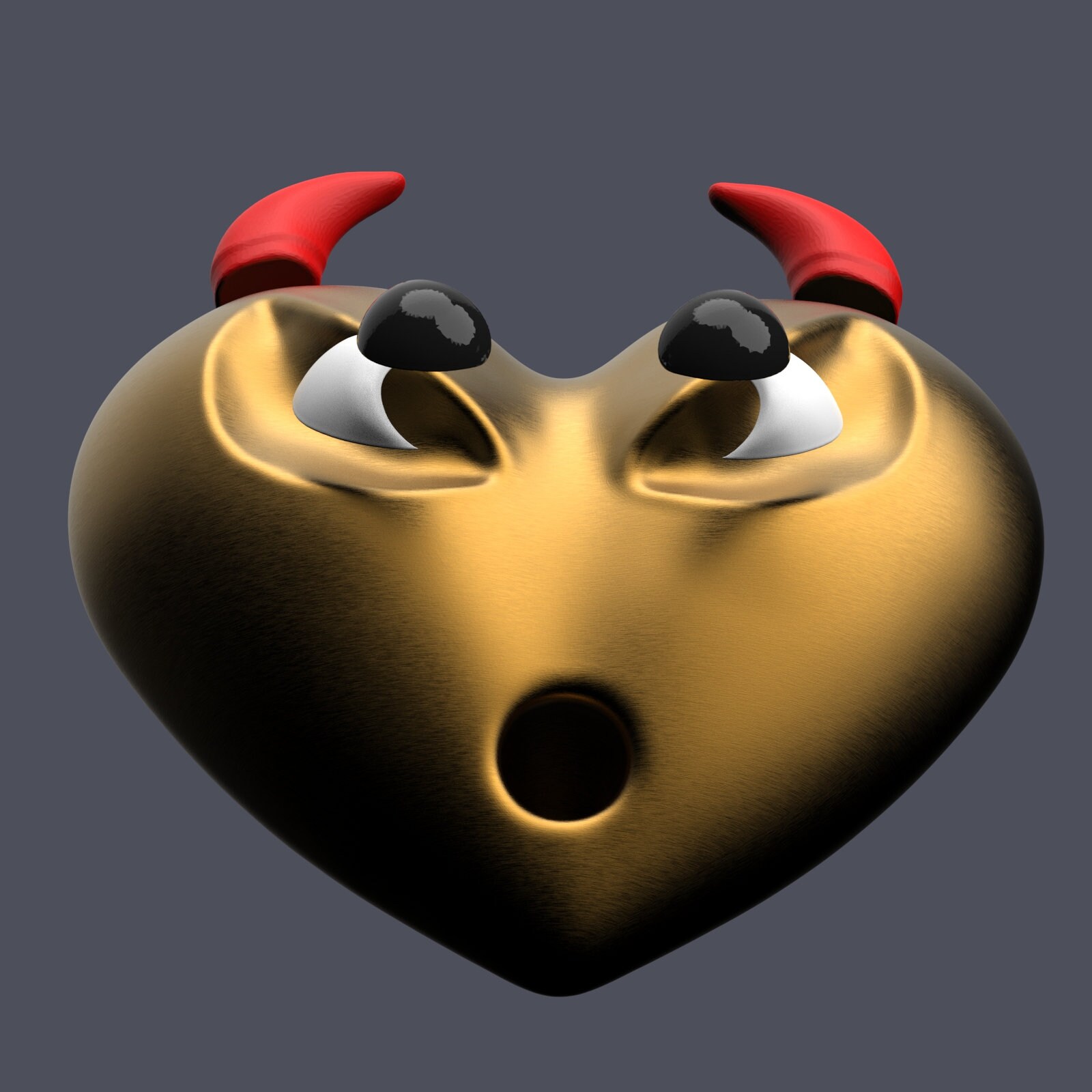Devil's Heart STL Digital File for 3D Printing - Etsy