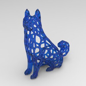 Dog Voronoi Style STL Digital File for 3D Printing - Etsy