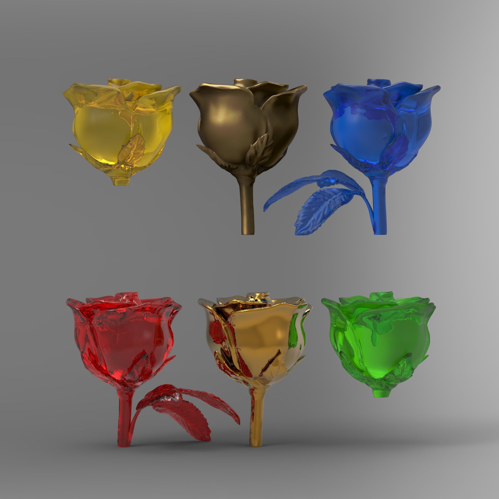 Rose 3D Print File, 3d Printing Model, DIY Valentine's Day Gift, Room ...