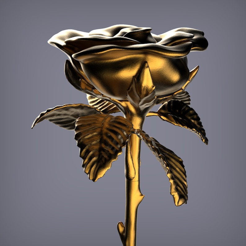 Rose Stl Digital File for 3D Printing - Etsy