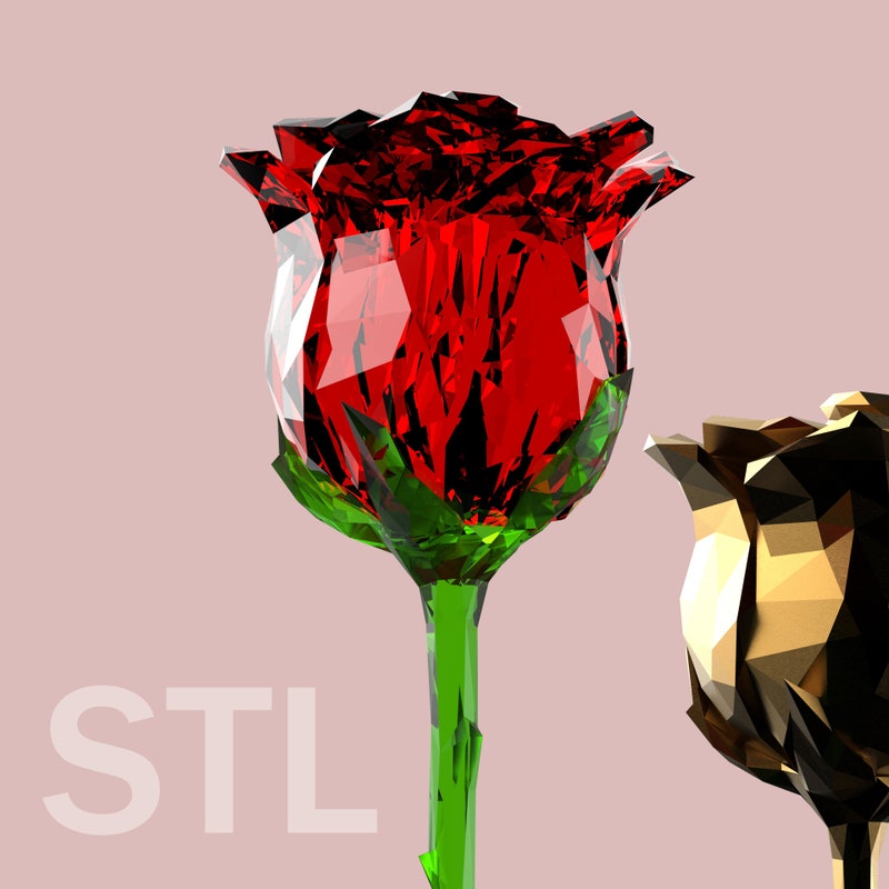 3d Print Files for Roses - Etsy