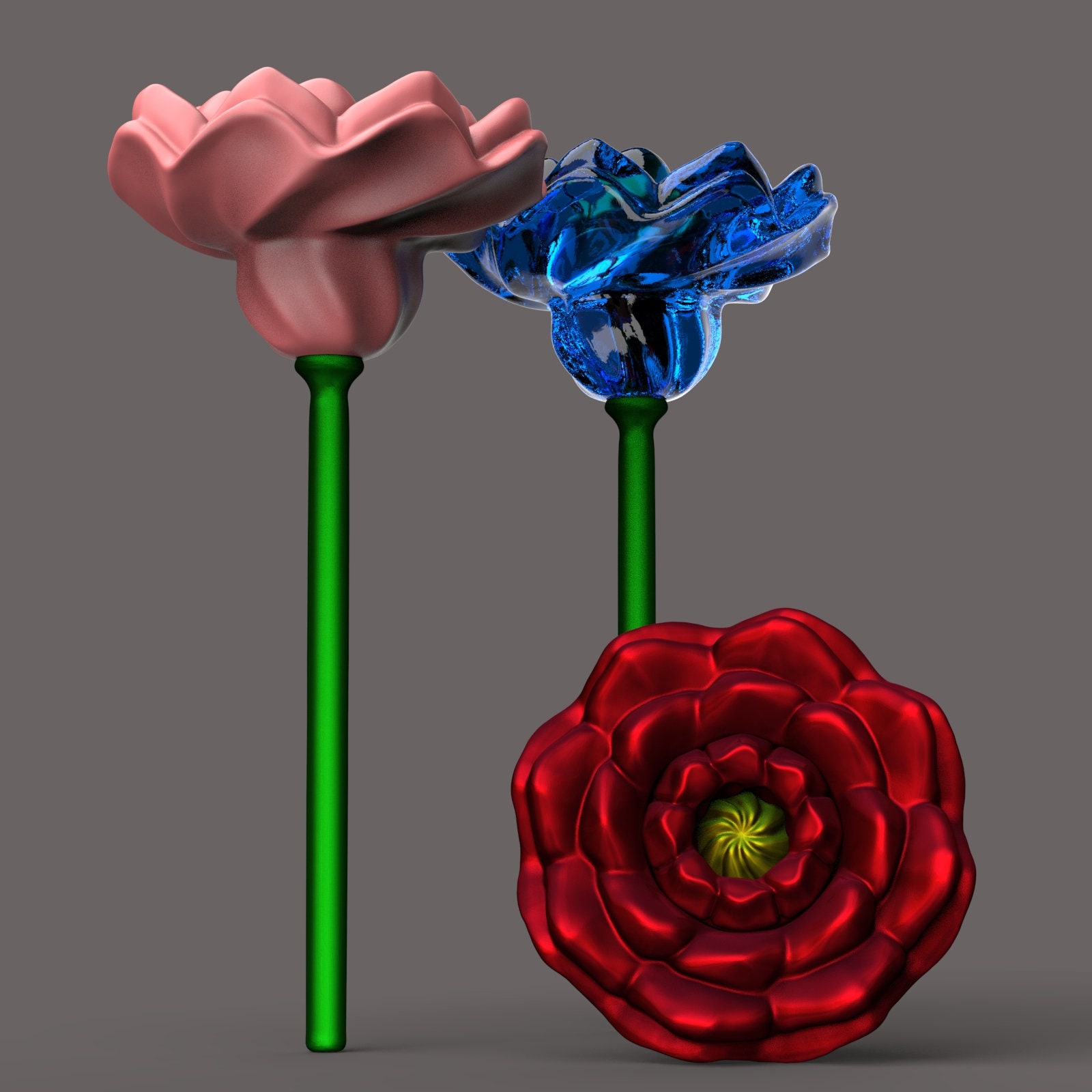 Lotus Flower in Low Poly Style STL Digital File for 3D Printing - Etsy