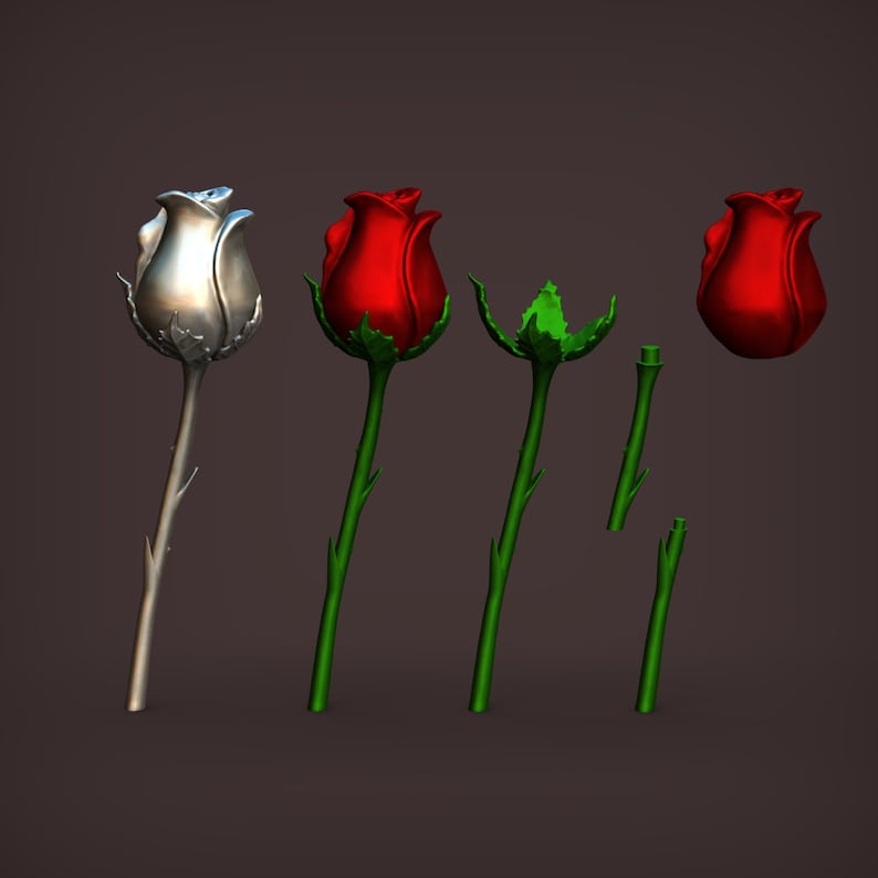 Rose Stl Digital File for 3D Printing - Etsy