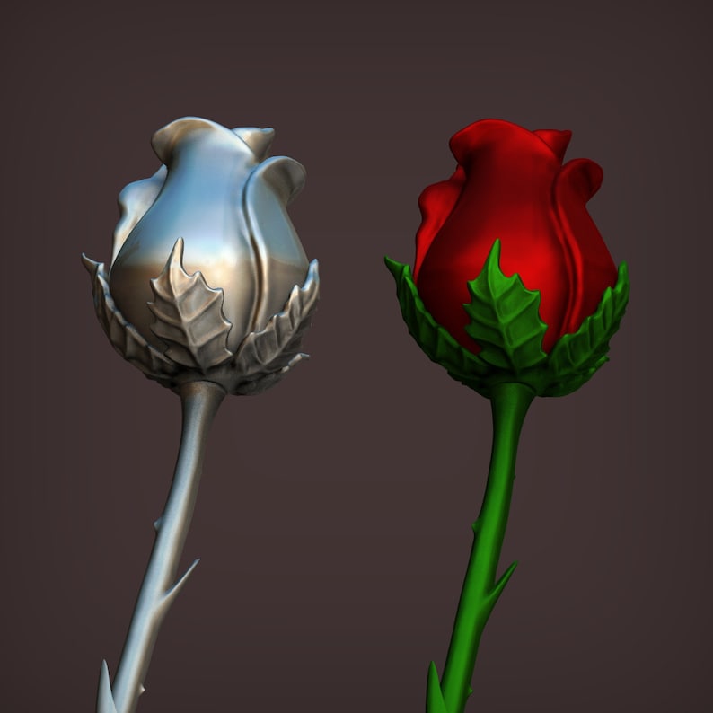Rose Stl Digital File for 3D Printing - Etsy