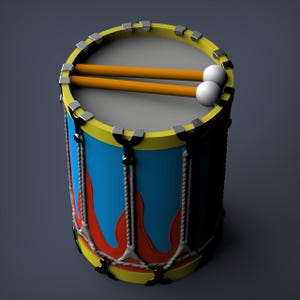 Drum Landsknecht Stl Digital File for 3d Printing - Etsy