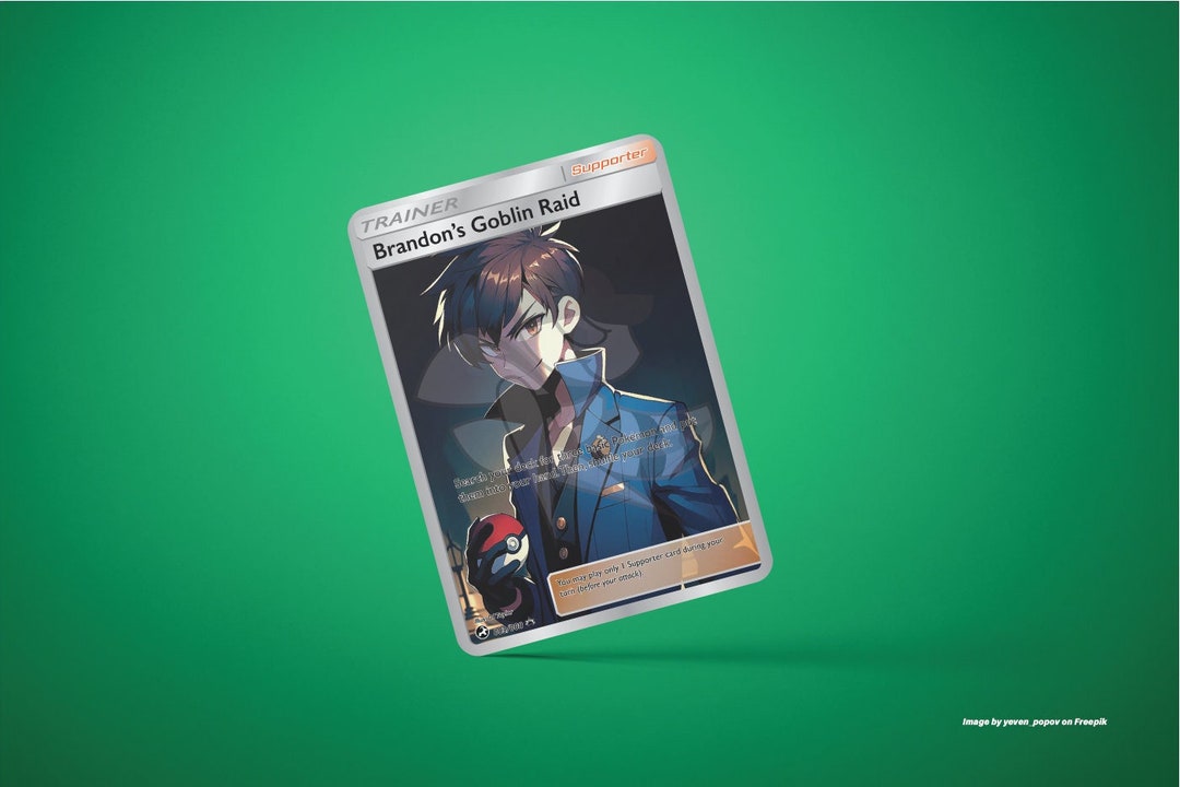 Custom Pokémon Trainer Card - Etsy